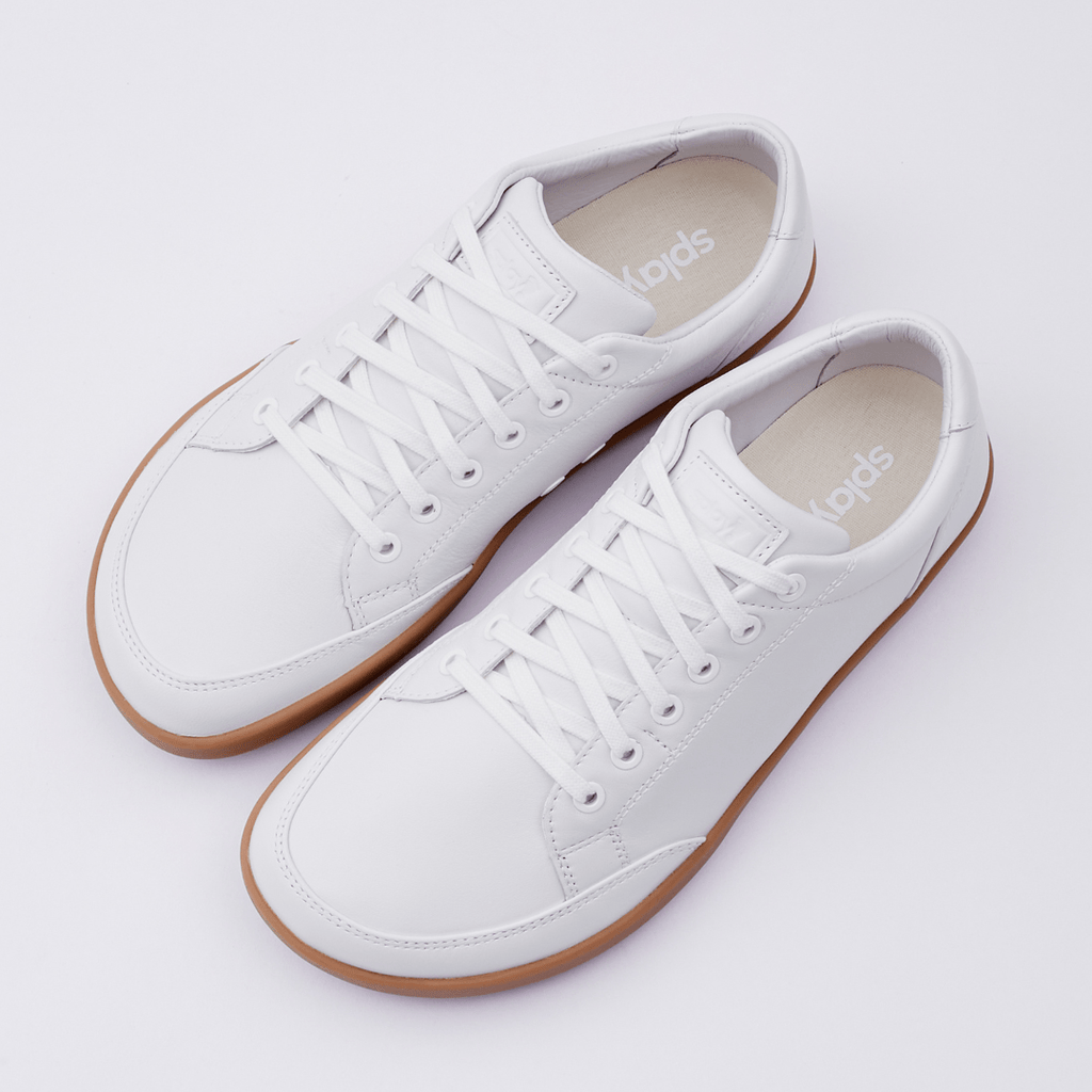 Leather Freestyle Barefoot Shoes-Ivory | Splay Natural Fit – Splay Shoes