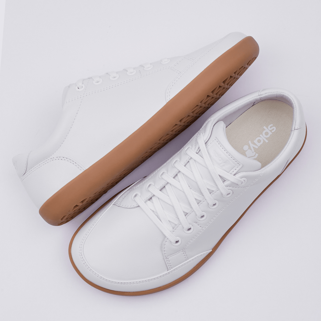 Leather Freestyle Barefoot Shoes-Ivory | Splay Natural Fit – Splay Shoes